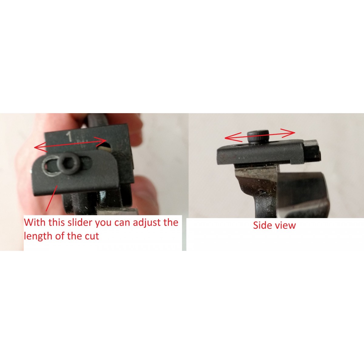 SUMMIT® fret tang cutter adjustable - universal 1-2